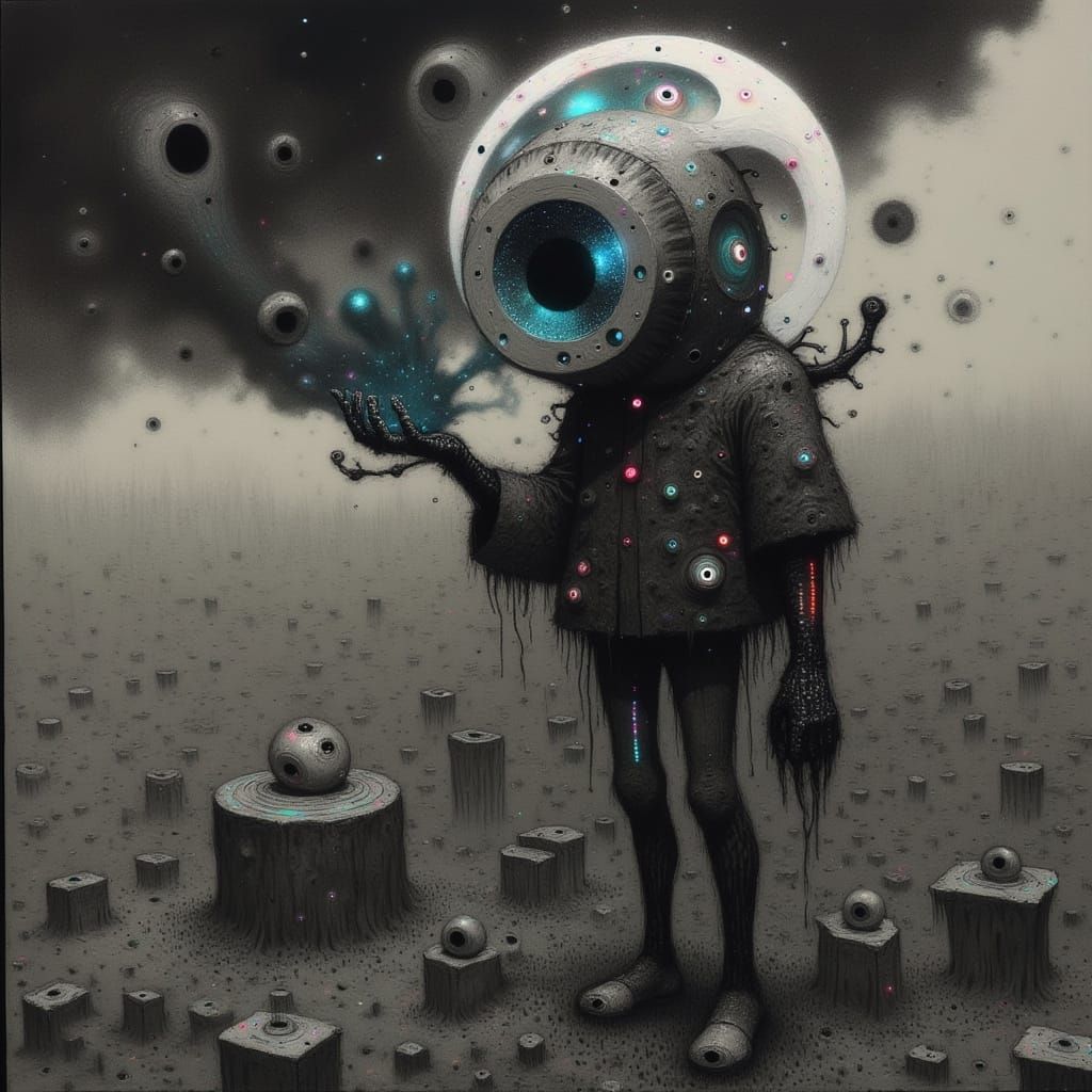 Vortex Cyborg Design: A storm-powered cyborg with a body that resembles ...