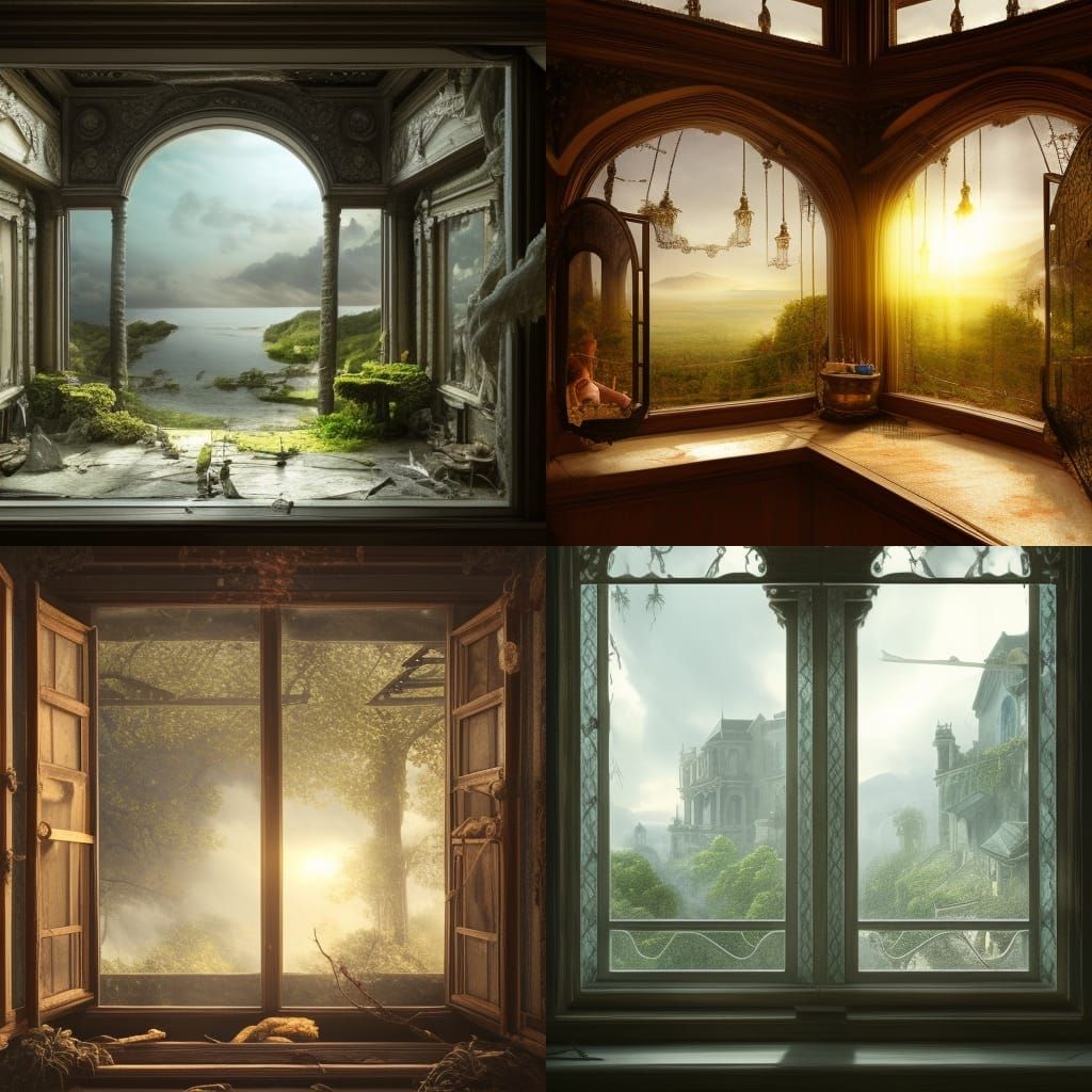 Looking Through A Window - AI Generated Artwork - NightCafe Creator