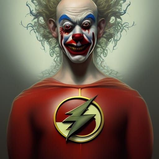 Flash Clown - AI Generated Artwork - NightCafe Creator