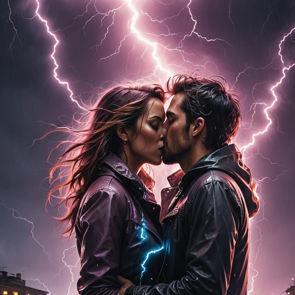 Electrifying Love - AI Generated Artwork - NightCafe Creator