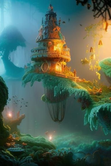 Whimsical House - AI Generated Artwork - NightCafe Creator