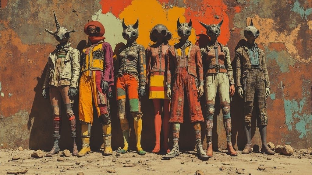 mutant people building a wall - mutant people building a wal...