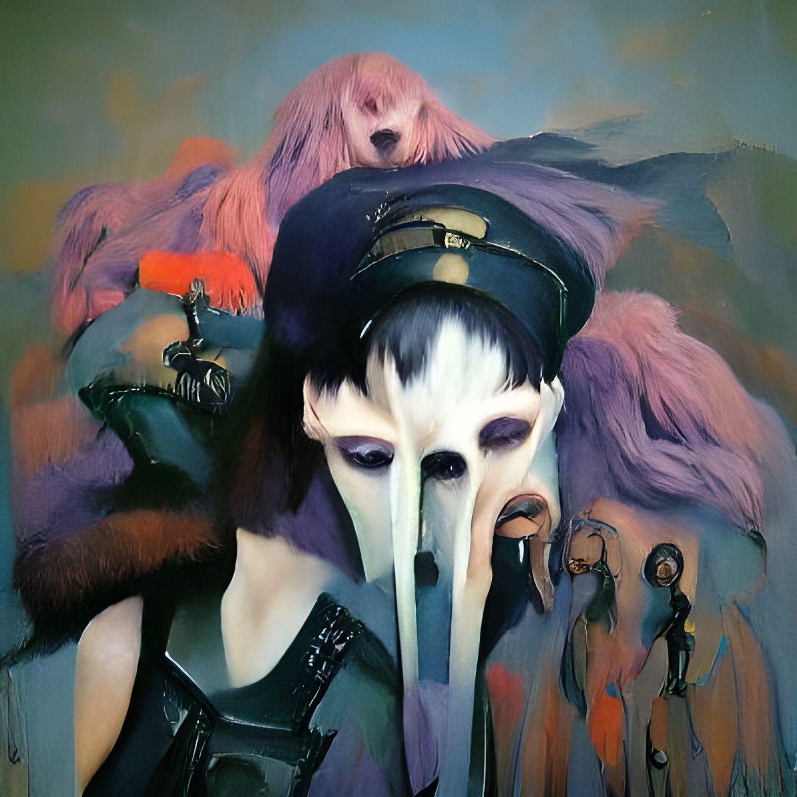 Scream Gerald Brom gothic art beautiful colorful mysterious glitchcore ...