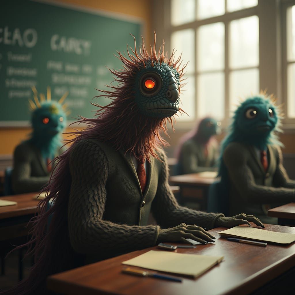 Scary Monsters In Class At Monster High