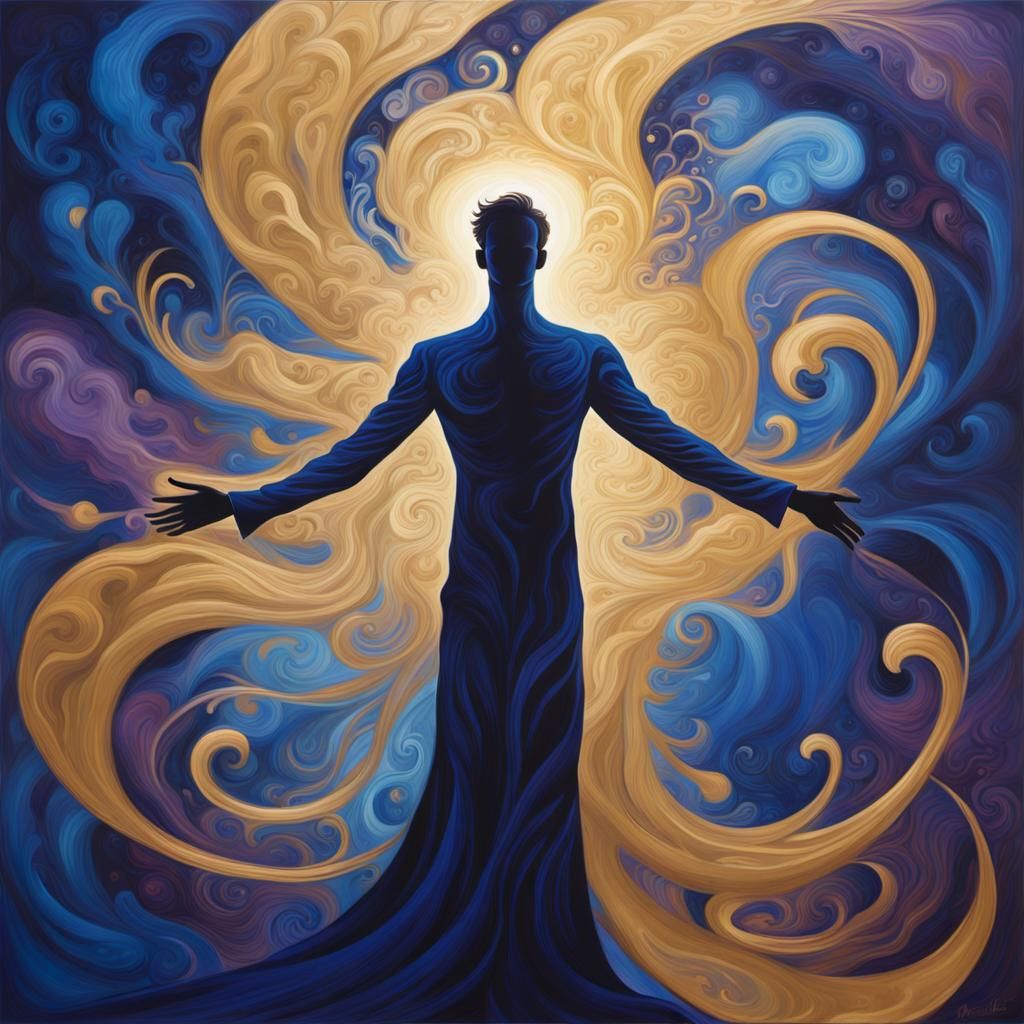 The blue entity - AI Generated Artwork - NightCafe Creator