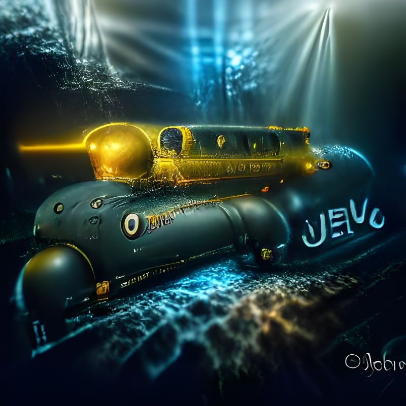 JulesVerne submarine with gold octopus deviantart 8K 3D volumetric ...