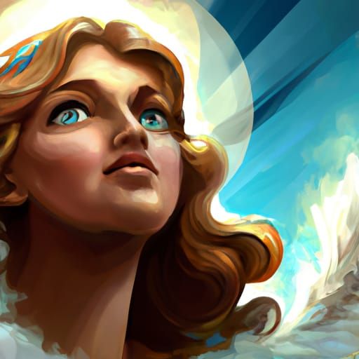 angels descending from heaven head and shoulders portrait, 8k ...