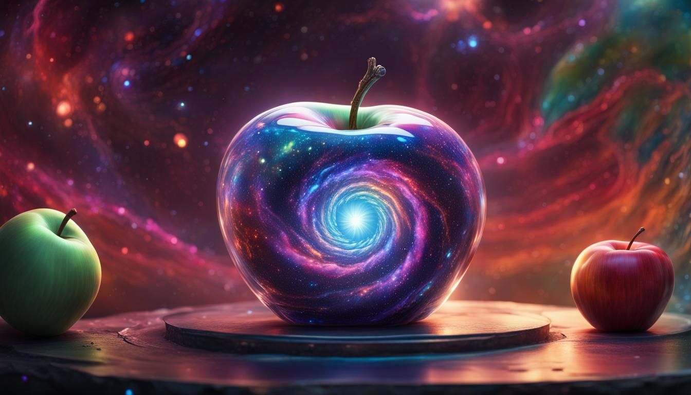 Galactic Apple - AI Generated Artwork - NightCafe Creator