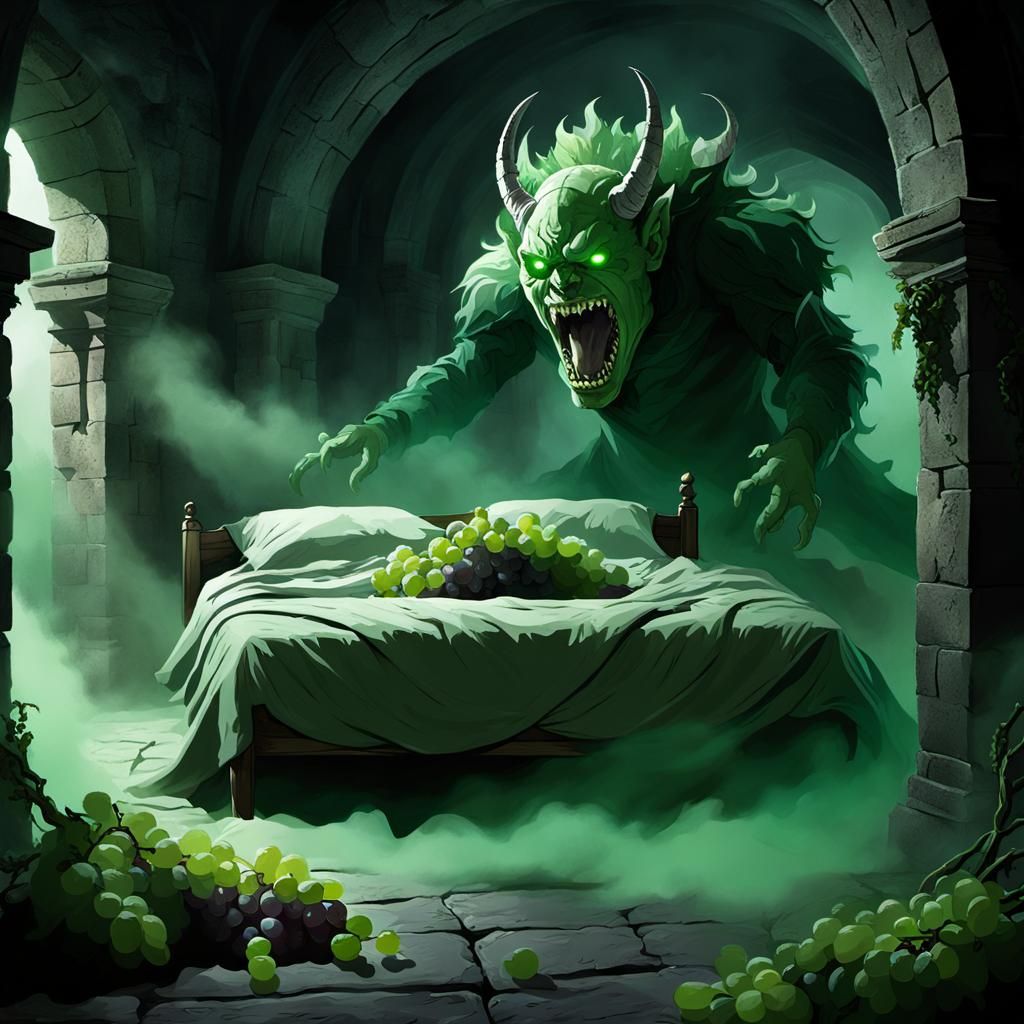 Fear of Grapes (Vinophobia) - AI Generated Artwork - NightCafe Creator
