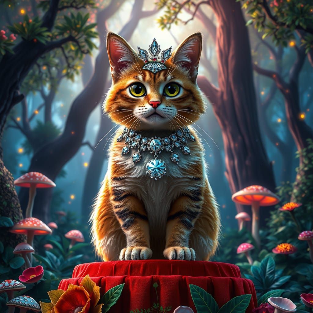 Cat show award ceremony - Majestic Cat Receives Diamond Encr...
