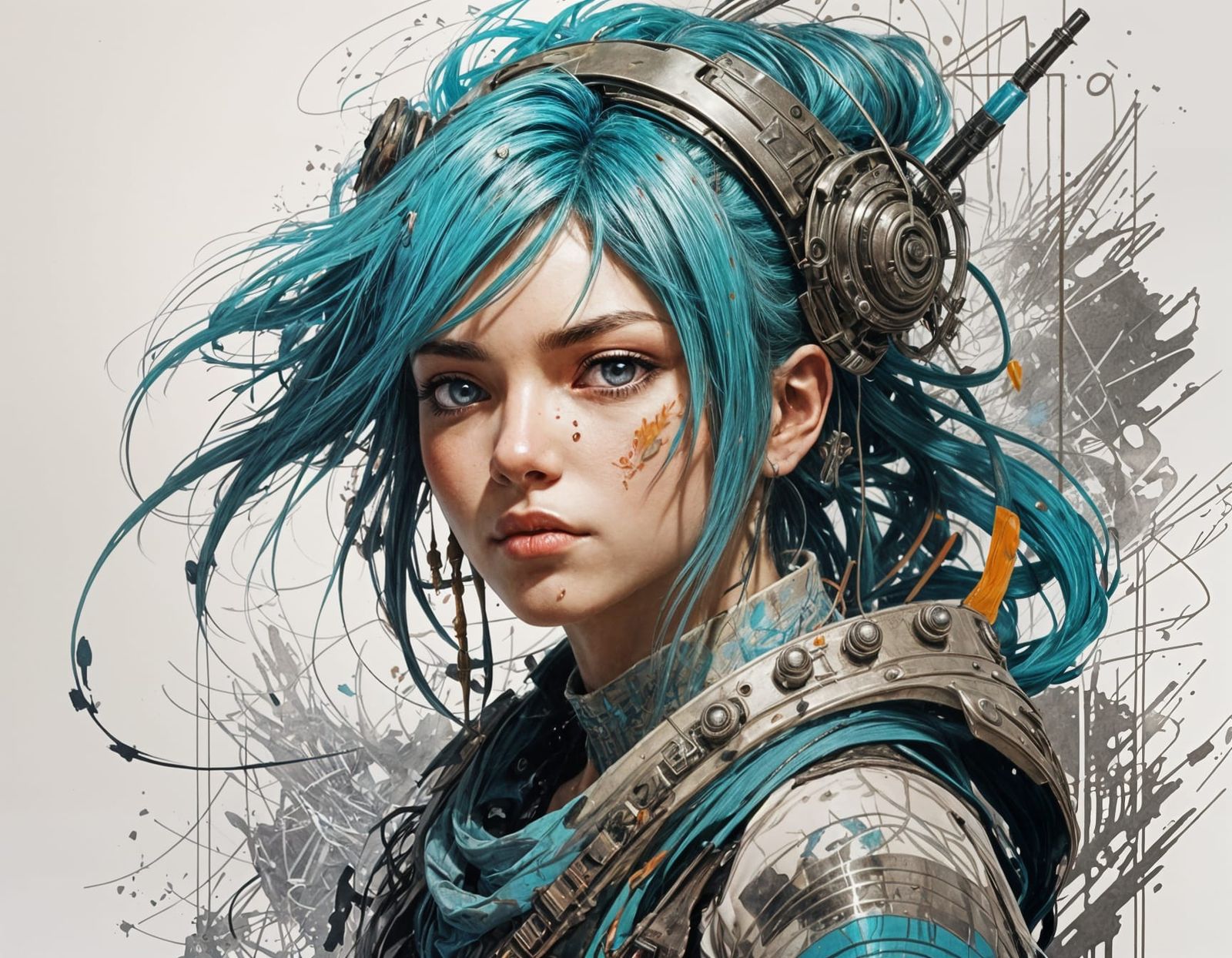 Surreal Aetherpunk Princess Radiates Elegance in A... - AI Art