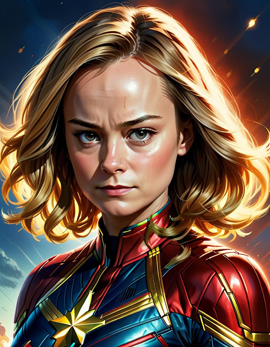 Captain Marvel - AI Generated Artwork - NightCafe Creator