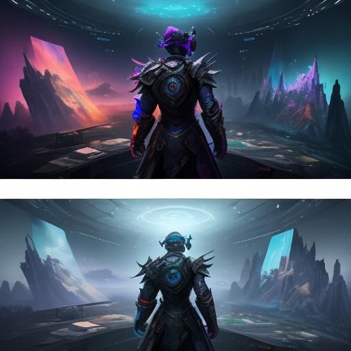 future, display vibrant, dynamic artworks - AI Generated Artwork ...