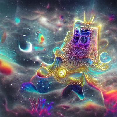 SpongeBob as a cosmic god - AI Generated Artwork - NightCafe Creator