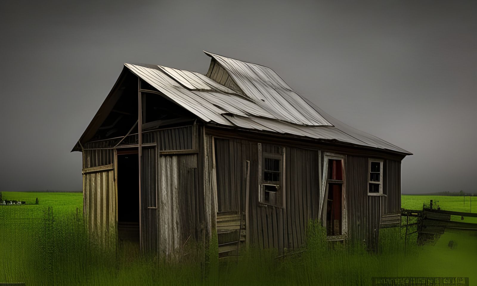 An Abandoned Sharecropper Shack - AI Generated Artwork - NightCafe Creator