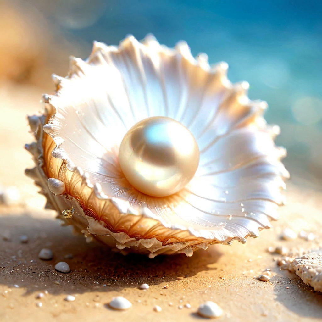 concha con una perla - Conch Shell Unveils its Pearl Treasu...