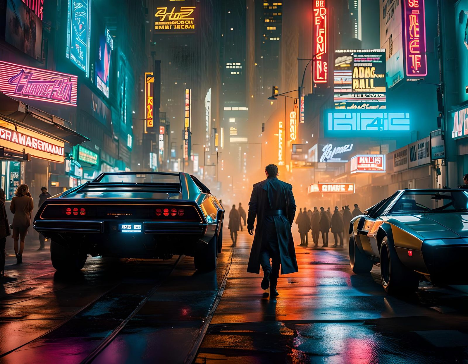 Blade runner type of environment - AI Generated Artwork - NightCafe Creator