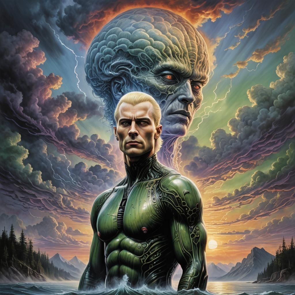 A tormented man in a fantasy world - AI Generated Artwork - NightCafe ...