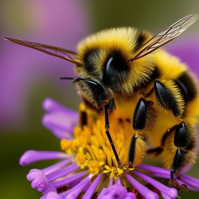 Cute Hungry Bee - AI Generated Artwork - NightCafe Creator