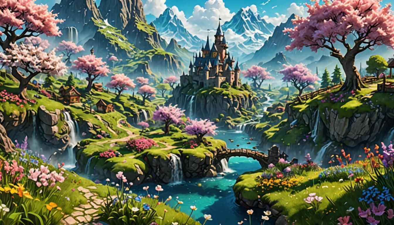 Fantasy realm - AI Generated Artwork - NightCafe Creator