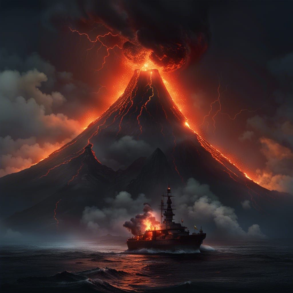 Eruption - AI Generated Artwork - NightCafe Creator