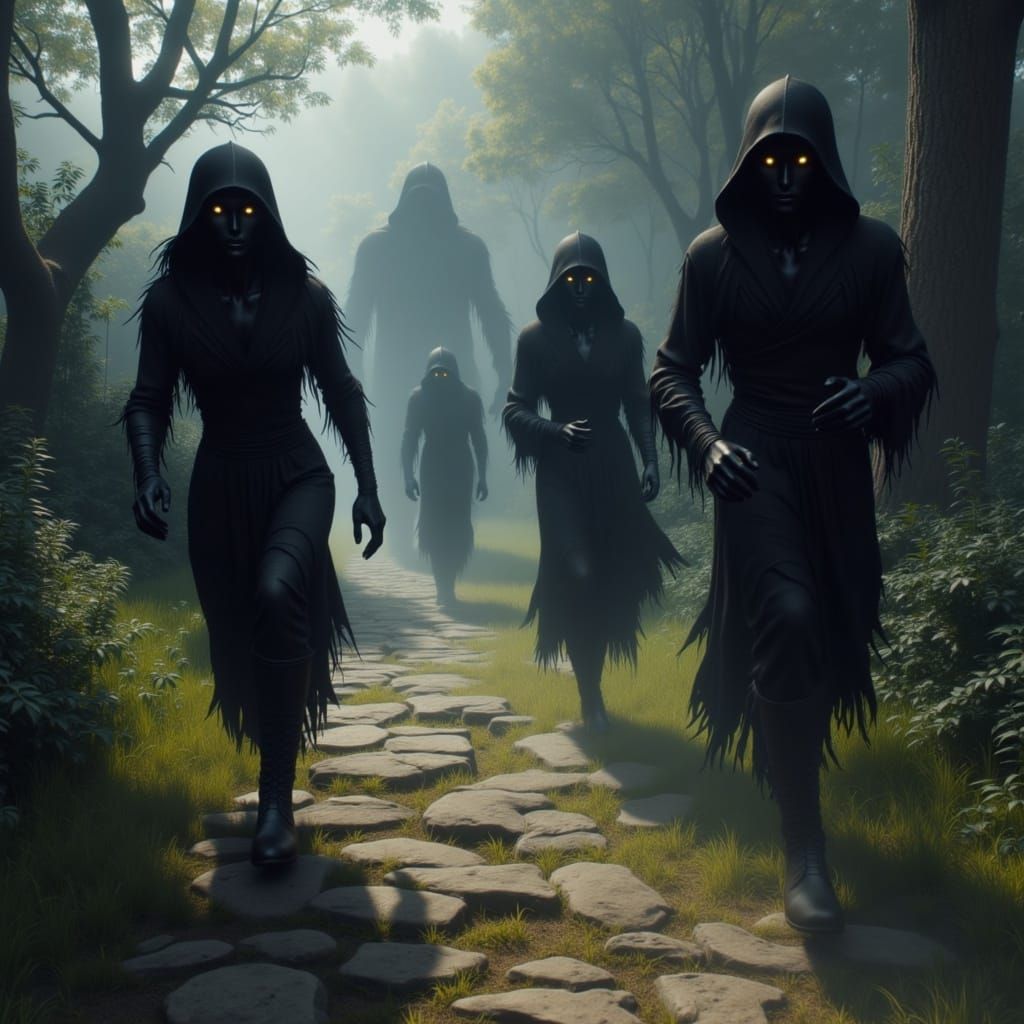 Shadow people in the village - Mysterious Shadow Figures Lur...