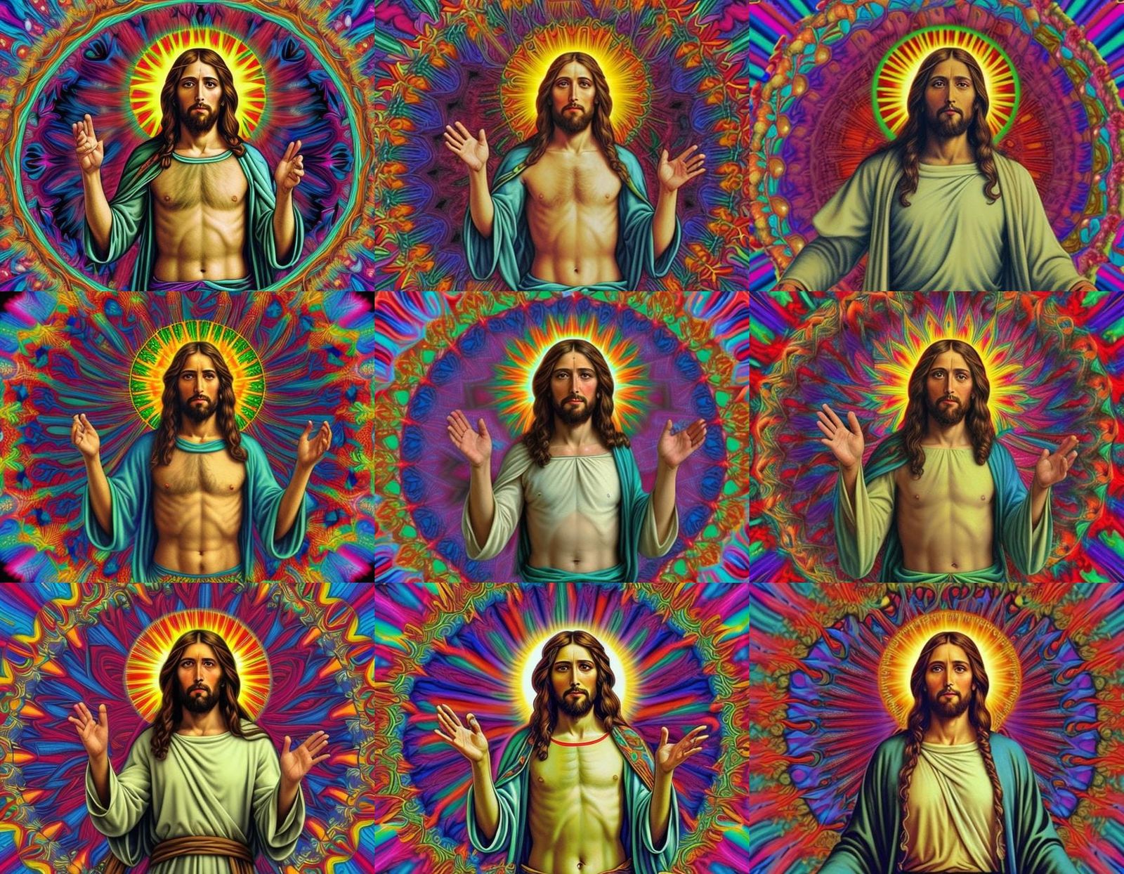 Jesus was a hippie - AI Generated Artwork - NightCafe Creator