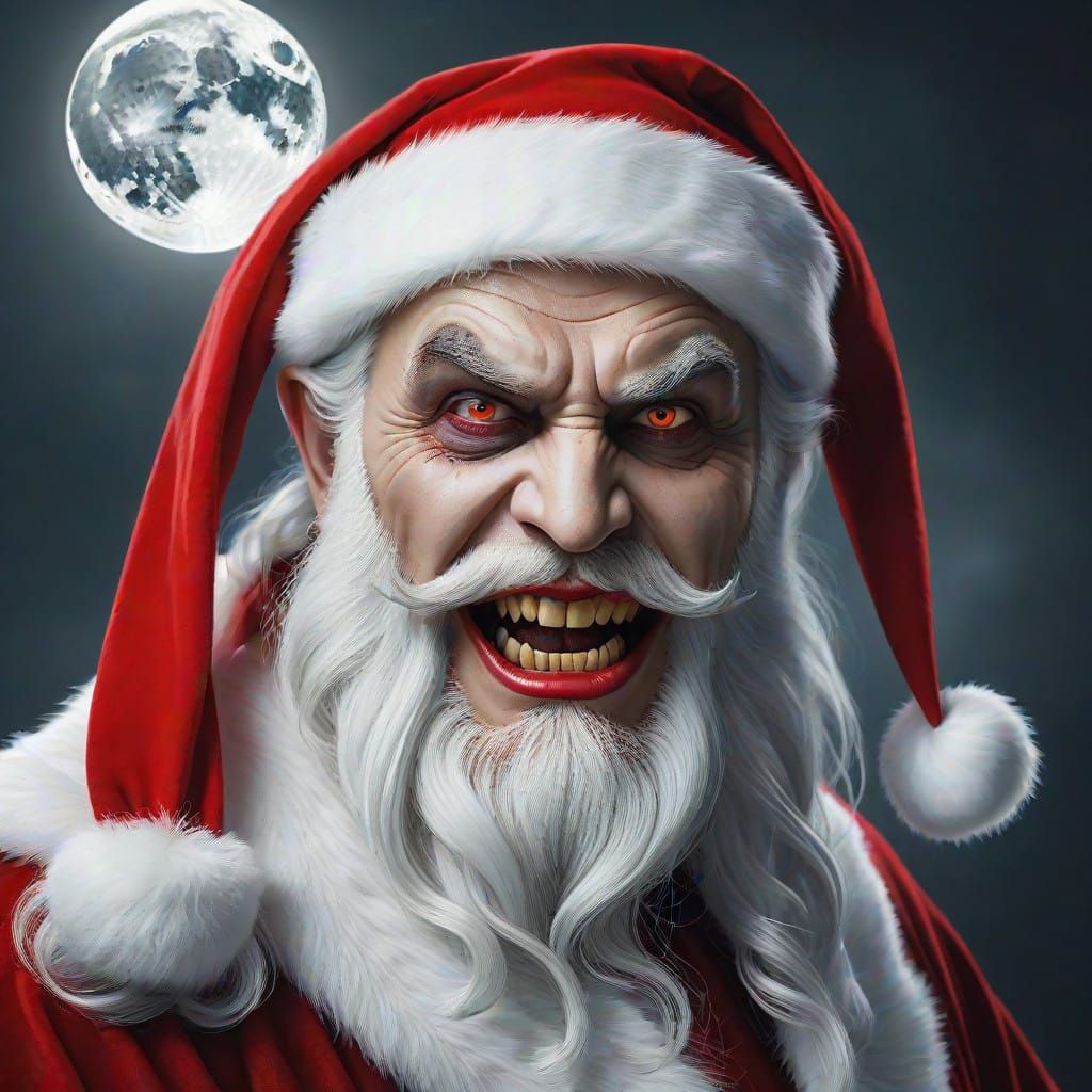Vampire Santa Claus - Vampire Santa Claus in Dark Fantasy St...