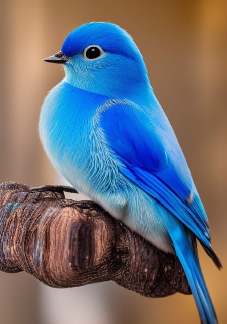 Beautiful blue bird - AI Generated Artwork - NightCafe Creator