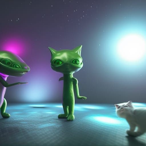 Aliens dancing with cats, Inter galactic, planetary, aliens, solar ...