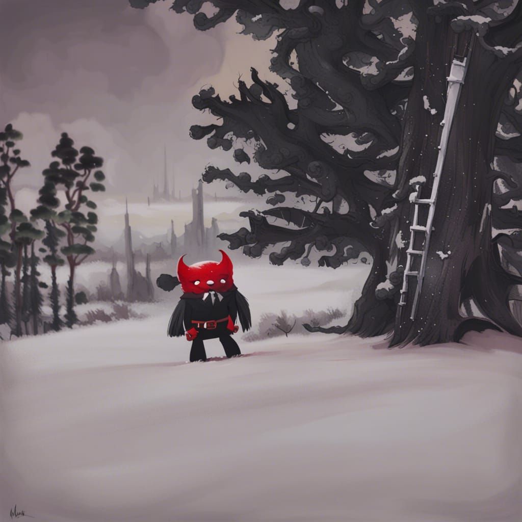 Lonely devil - AI Generated Artwork - NightCafe Creator