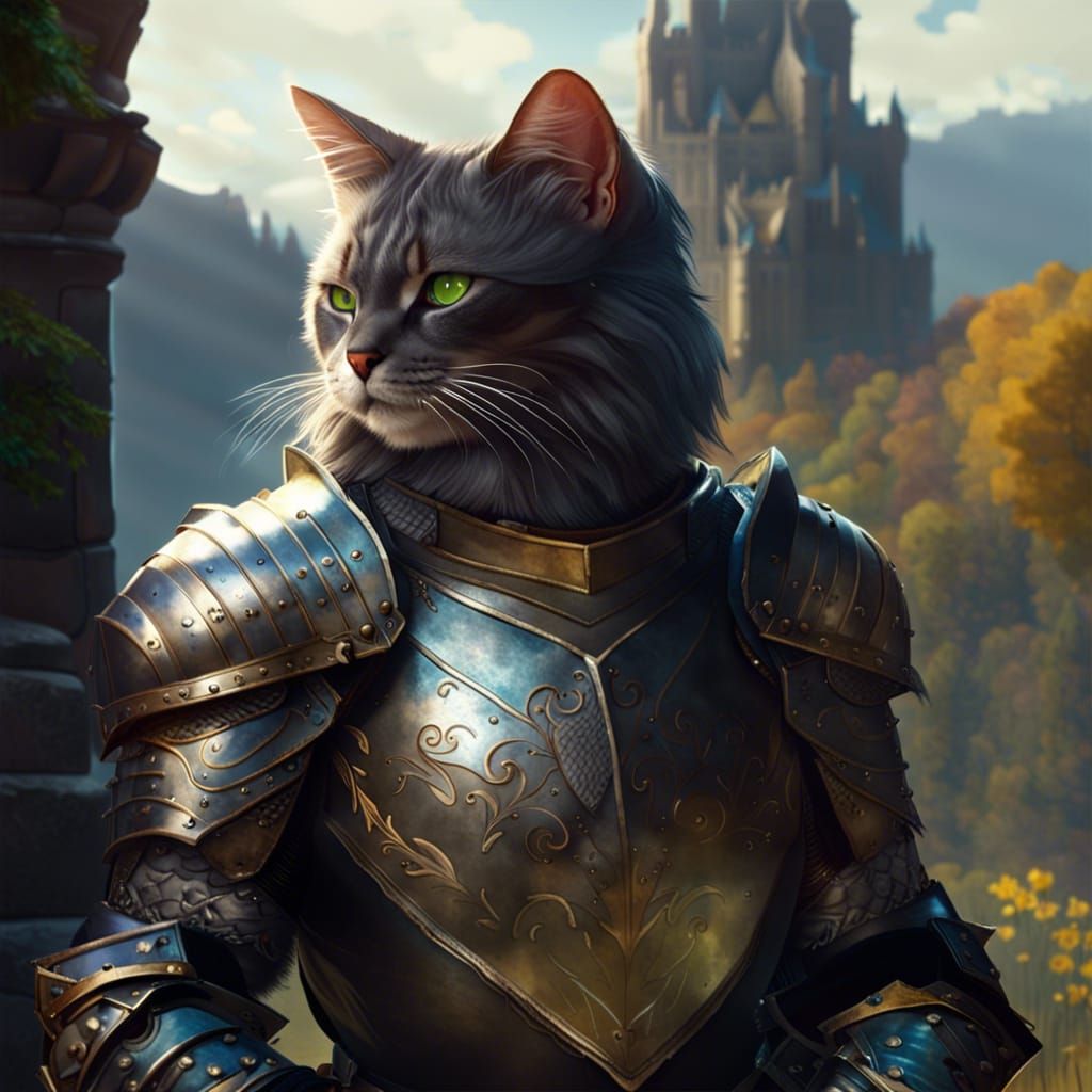 Cat Knight - AI Generated Artwork - NightCafe Creator