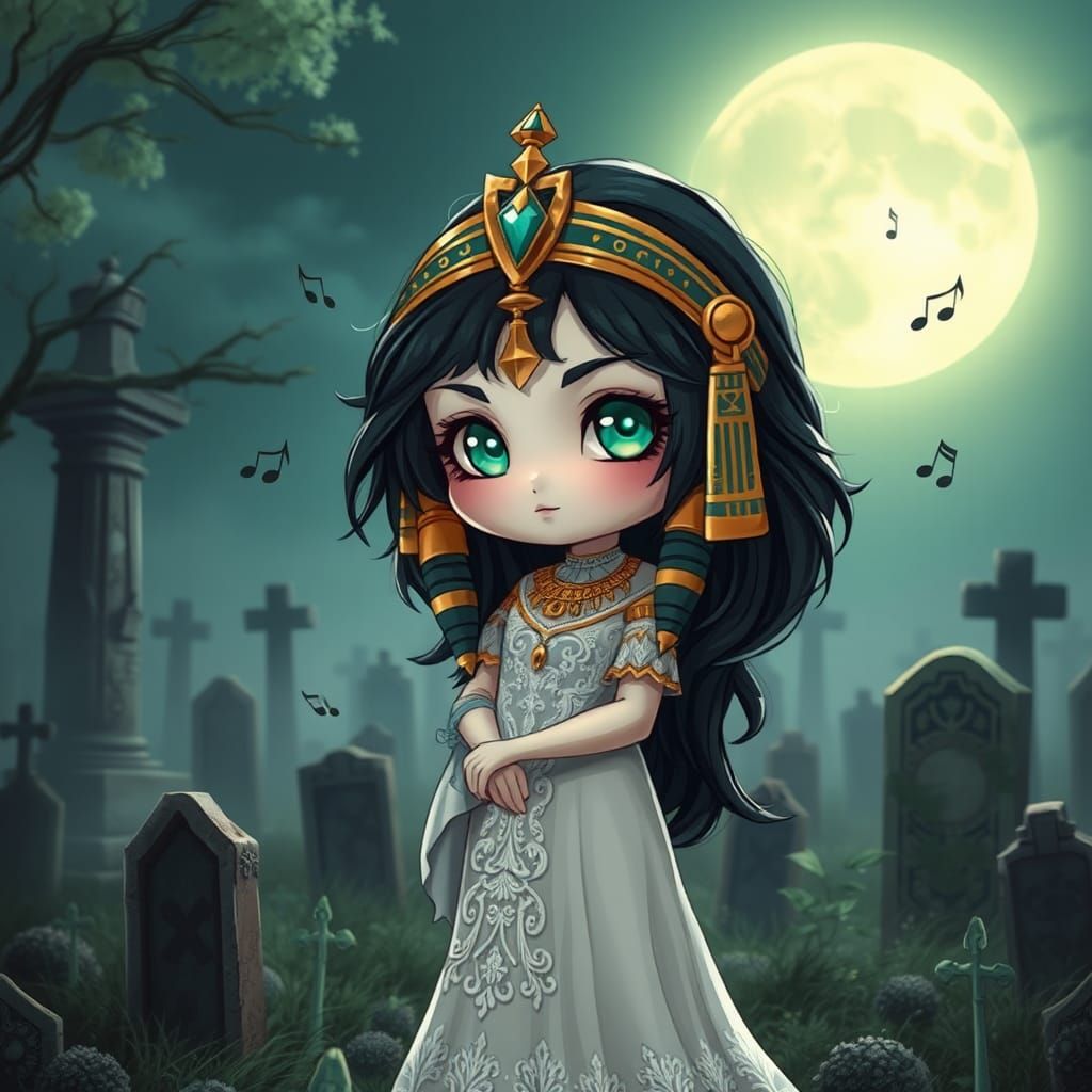 Outdoors Portrait Ancient Egyptian Angelic Vampire Graveyard Chibi ...