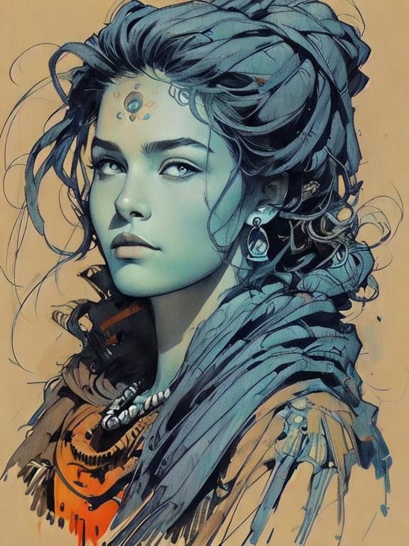 Gypsy woman - AI Generated Artwork - NightCafe Creator