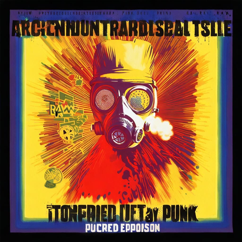 a record sleeve featuring a psychedelic explosion behind a mysterious ...