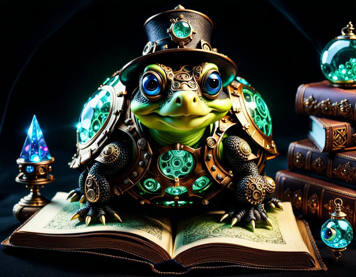 steampunk turtle - AI Generated Artwork - NightCafe Creator