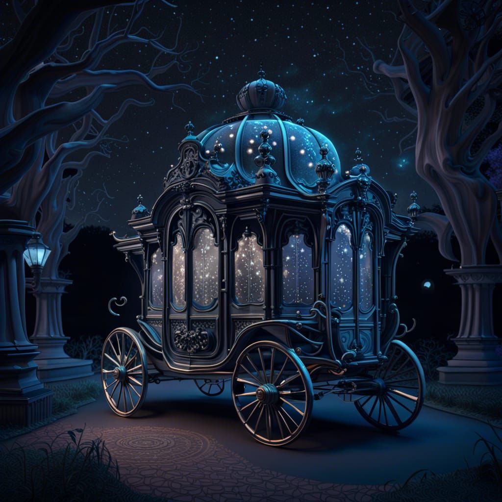 Haunted Carriage - AI Generated Artwork - NightCafe Creator