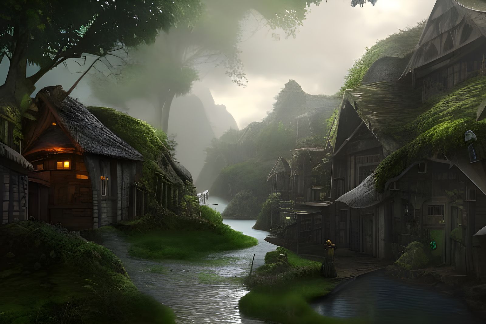 "A World of Wonder: Goblin Village in the Rainforest" - AI Generated ...