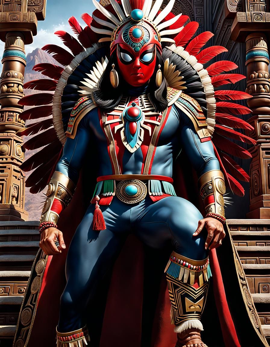 Aztec Spider-Man - AI Generated Artwork - NightCafe Creator