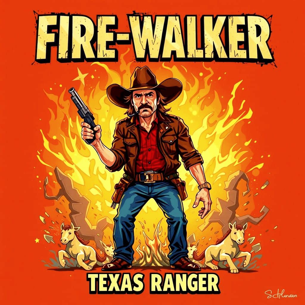 CHUCK NORRIS is fire-walker Texas Ranger