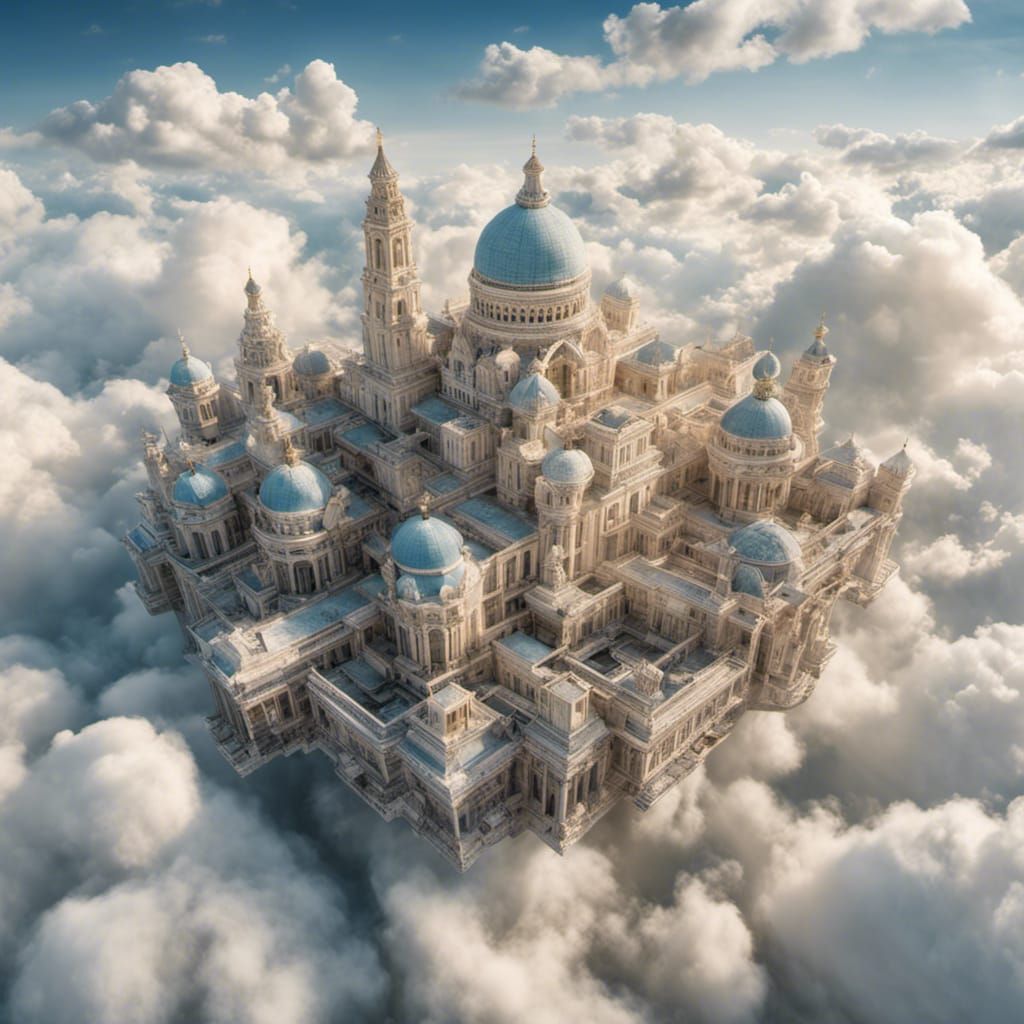 City in the Clouds : r/nightcafe