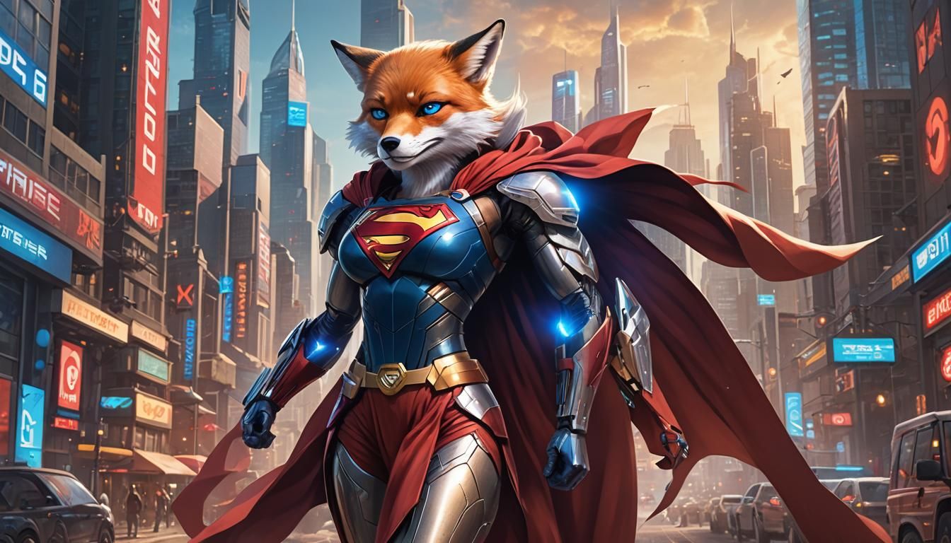 Vulp-El [Fox Supergirl] - AI Generated Artwork - NightCafe Creator