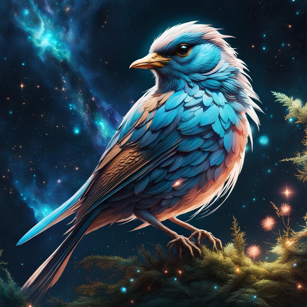 Cosmic Bird - AI Generated Artwork - NightCafe Creator
