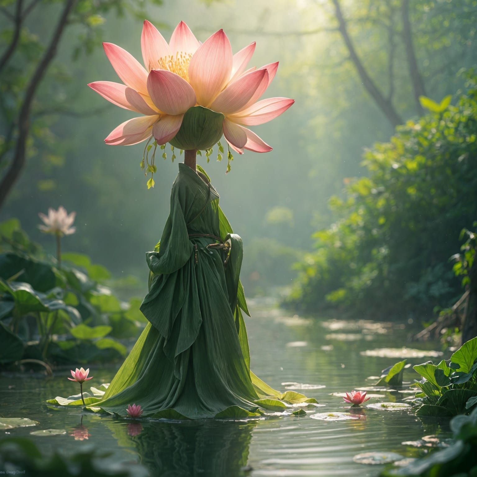 guardian of the lotus flowers - Lotus Flower Guardian in Anc...
