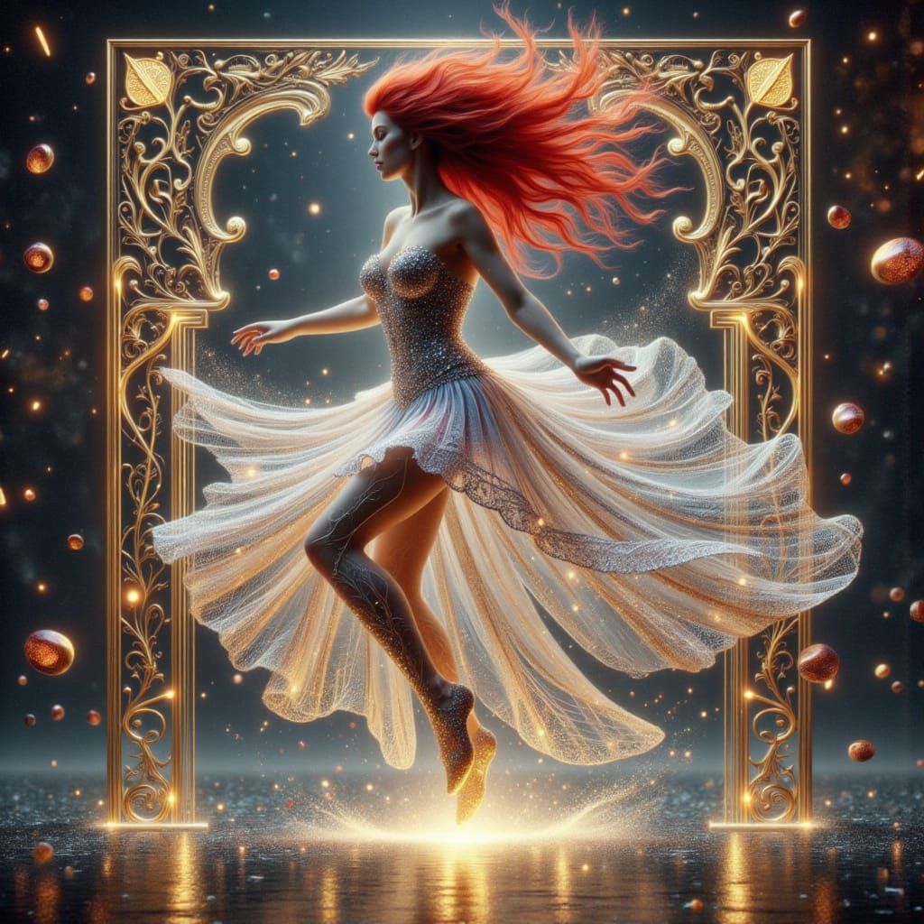 Fiona Challenge Alternate 2 - Surreal Crimson Dancer Defies ...