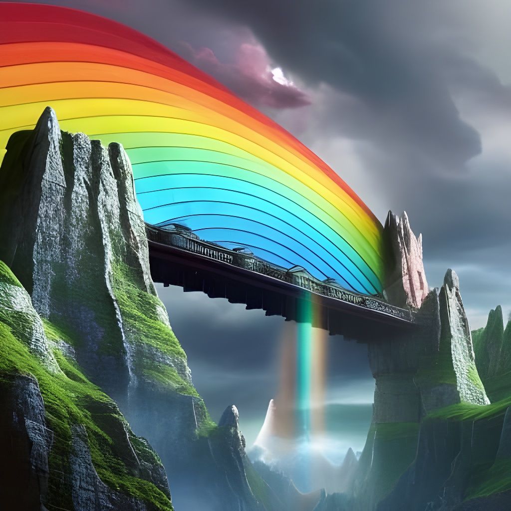 The rainbow bridge - AI Generated Artwork - NightCafe Creator