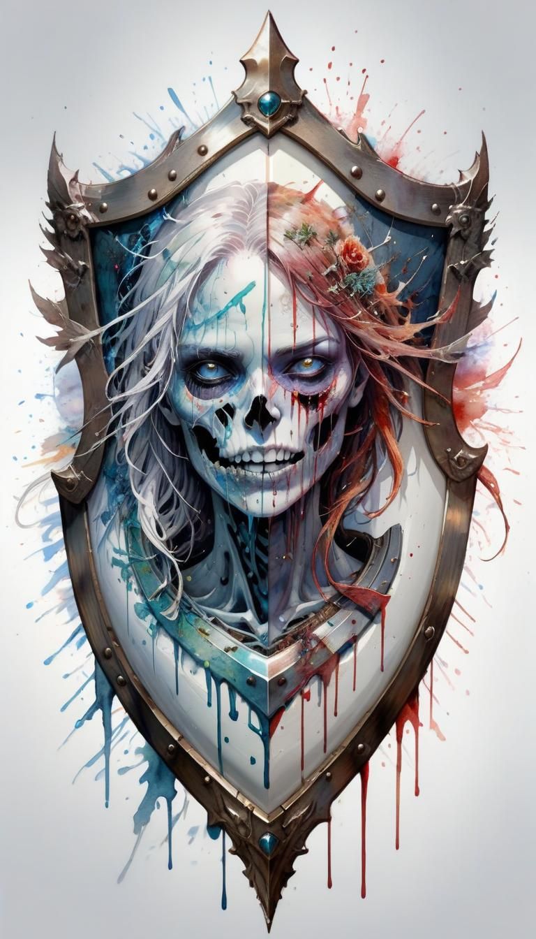 Shield of Undead - AI Generated Artwork - NightCafe Creator
