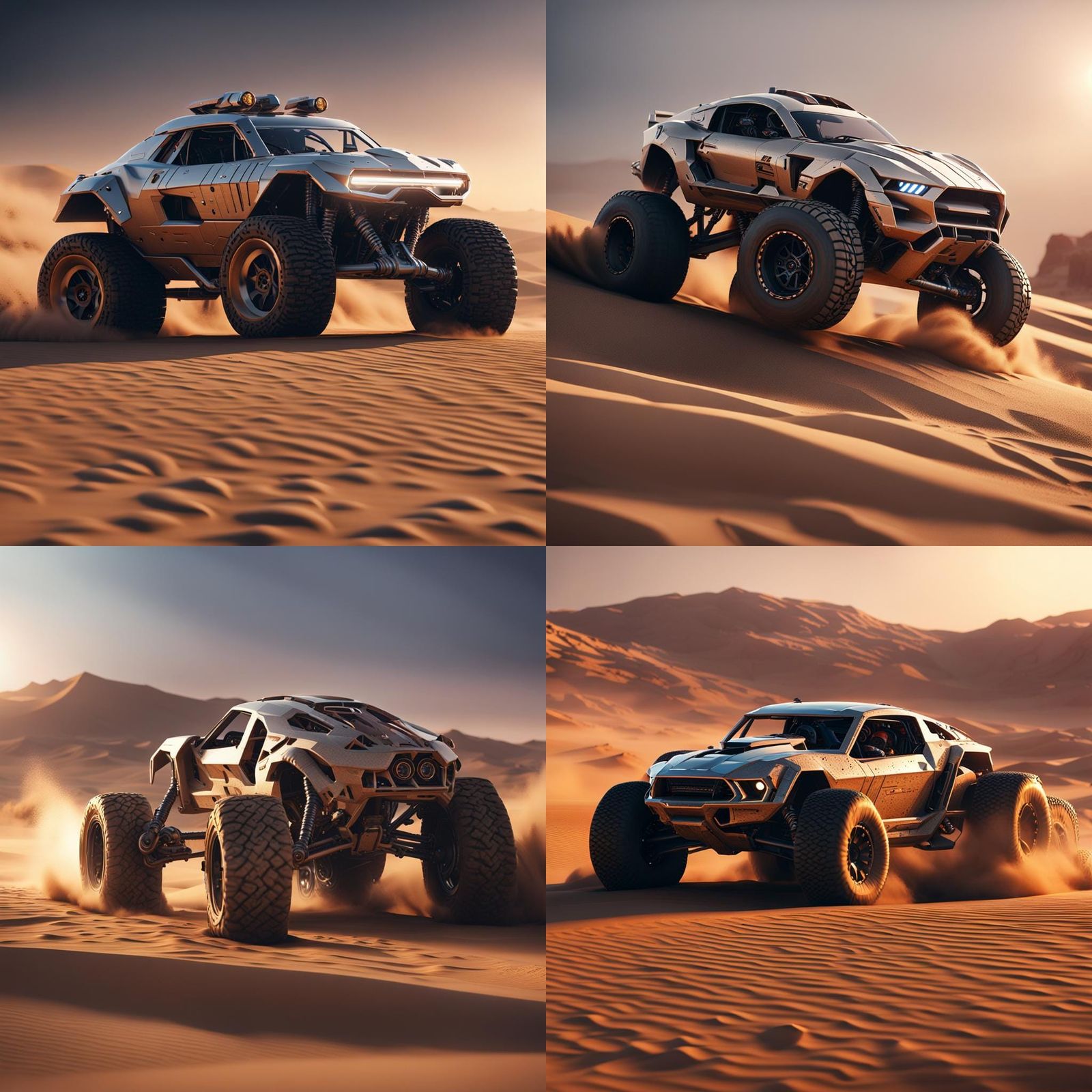 Mech: ((Zarooq Sand Racer GT500)). at dusk - AI Generated Artwork ...