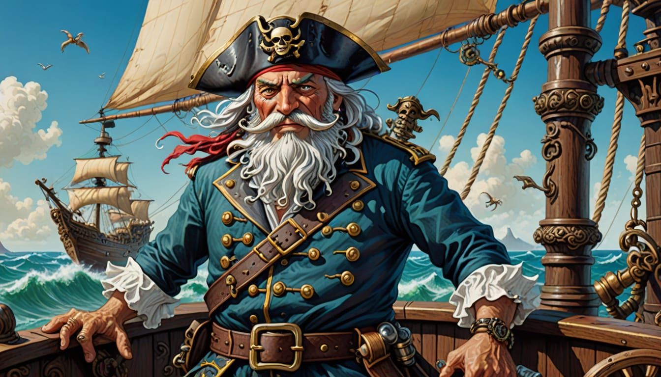 Pirate Captain - Scourge Of The high Seas