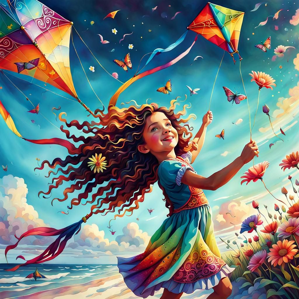 Happy Kite Day - AI Generated Artwork - NightCafe Creator